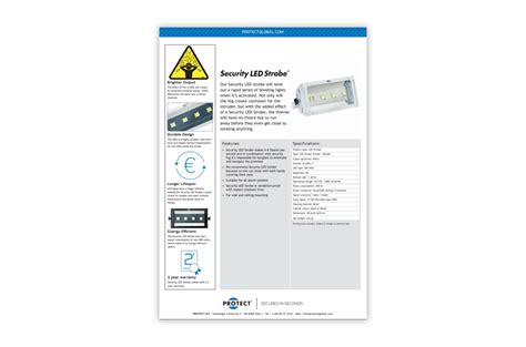 Security Led Strobe Datasheet Protect Download Center