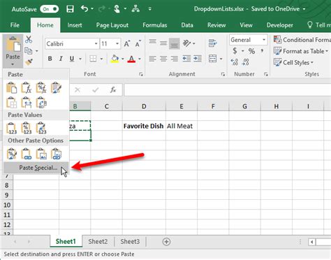 Dropdown List In Microsoft Excel