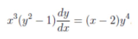 Solved Solve The Following Differential Equation By The