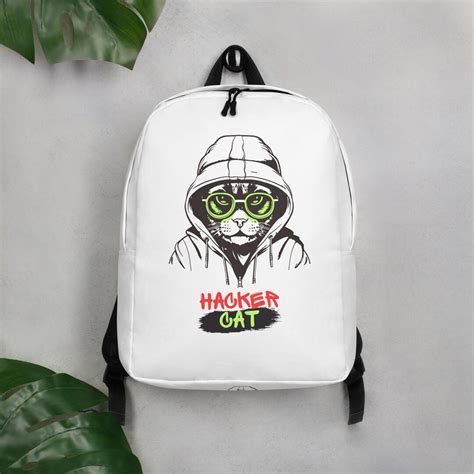 minimalist backpack hacker cat bag educational supplies high quality design fashion