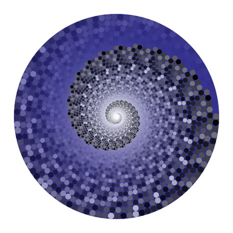 Grayscale Swirling Circles Vortex Variation 6 Free Svg