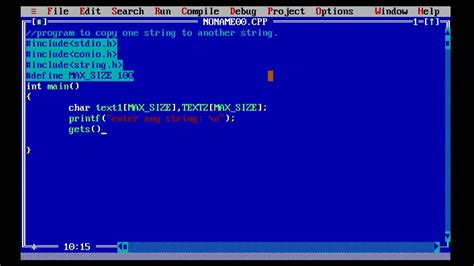 35 copy string to another string turbo c youtube