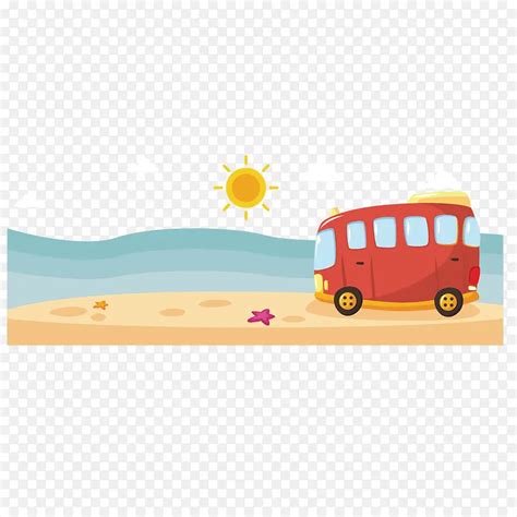矢量手绘扁平小巴车png图片素材下载图片编号8460172 Png素材网