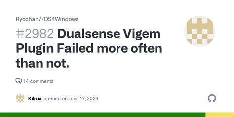 Dualsense Vigem Plugin Failed More Often Than Not · Issue 2982