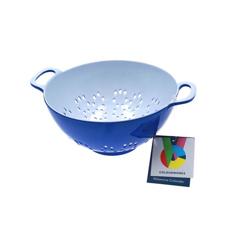 Colourworks Small Blue Melamine Colander Lifetime Brands Europe