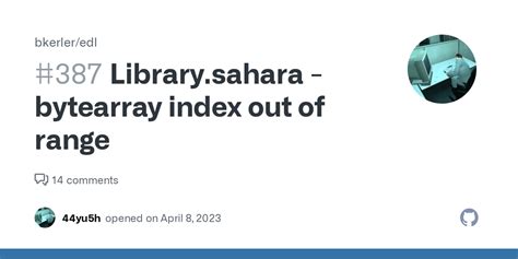 Librarysahara Bytearray Index Out Of Range · Issue 387 · Bkerler