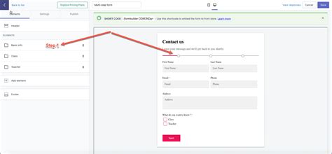 Create A Multi Step Form