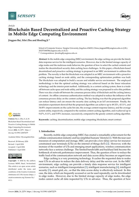 Pdf Blockchain Based Decentralized And Proactive Caching Strategy In Mobile Edge Computing