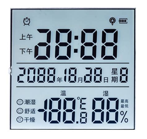 custom electronic calendar display htn segment lcd display china lcd