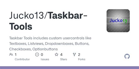 Github Jucko13taskbar Tools Taskbar Tools Includes Custom