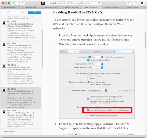 Subscribe To Rss Feeds In Safari For Mac In Os X El Capitan And Yosemite