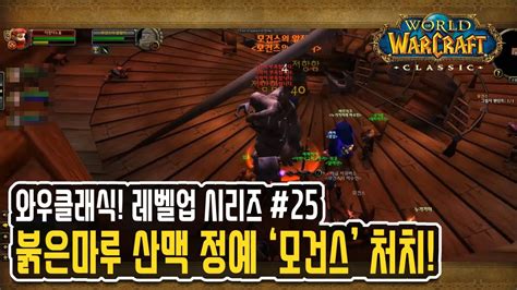 붉은마루 산맥 정예 모건스 공략 와우 클래식 노움도적 레벨업 시리즈25 월드오브워크래프트 Wow Youtube
