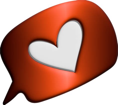 Speech Bubble Heart Pink 3d Decoration Design 32768294 Png