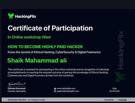 Shaik Mahammad Ali On Linkedin Announcement Of Achievement The Opening Statement Im Thrilled