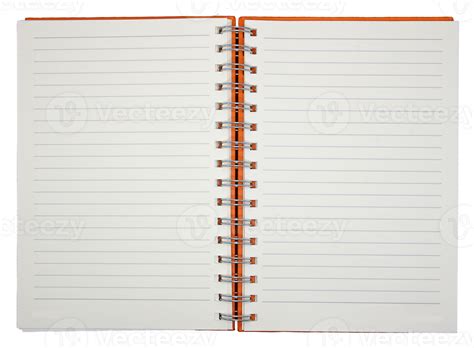 Blank Notebook Paper With Ring Spine On Transparent Background Png File