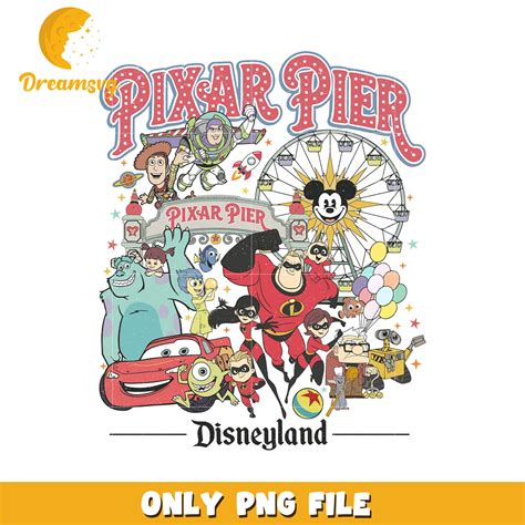 Pixar Pier Disneyland Png Dreamsvg Store