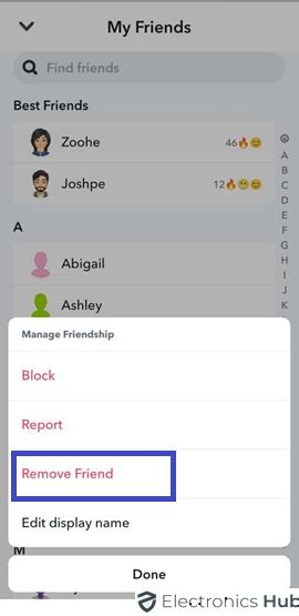 How To Remove Someone From Your Friends List On Snapchat