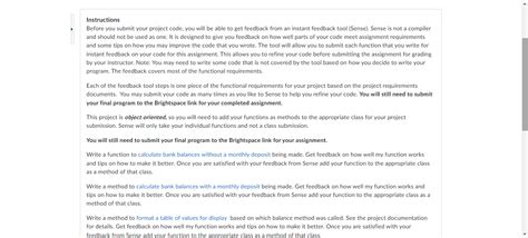 Solved Instructions Before You Submit Your Project Code You Chegg