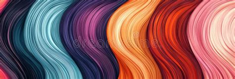Spectrum Of Vivid Color Waves Flowing Seamlessly Graceful Lines Creating Dynamic Colorful