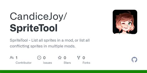 GitHub CandiceJoy SpriteTool SpriteTool List All Sprites In A Mod Or List All Conflicting