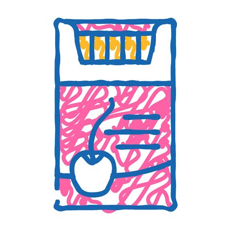 Cherry Flavored Cigarettes Icon Doodle Illustration 49836400 Vector Art