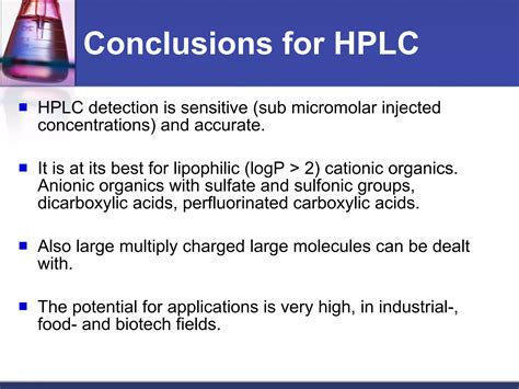 Hplc Applications Potentiometric Detection Ppt Chemistry Science
