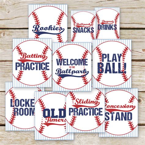 Baseball Party Signs Aspenjay