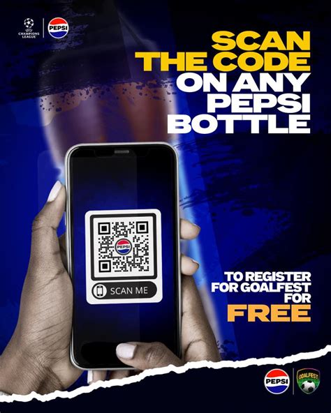 Pepsi Live Your Passion Loud At Pepsi Goalfest 2025 Scan The Qr Code On Any Pepsi 60cl Bottle
