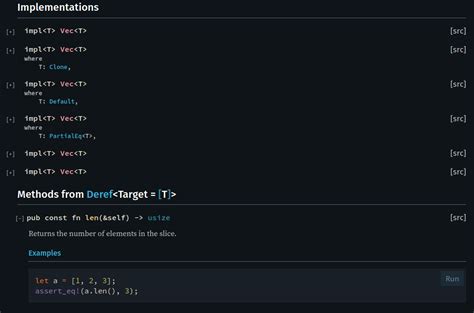 Rustdoc Way To Collapse Deref Section Issue Rust Lang Rust GitHub