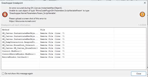 lates update just broke my compiled grasshopper tool in rh8 scripting