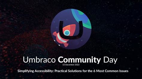 My Talk On Accessibility At Umbraco Mike Masey Posted On The Topic Linkedin