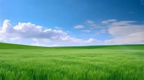 그린 필드와 구름의 벽지 배경 풍경 사진 배경 일러스트 및 사진 무료 다운로드 Pngtree