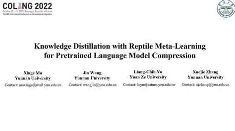 Underline | Knowledge Distillation with Reptile Meta-Learning for ...