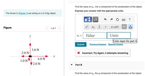 solved find the value of ax the x component of the