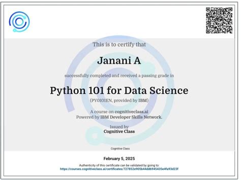 i m delighted to share that i have successfully completed the python 101 for data science course