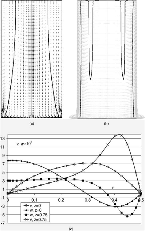 Steady And Axisymmetric Base Flows In The Meridional Plane R 0 Z