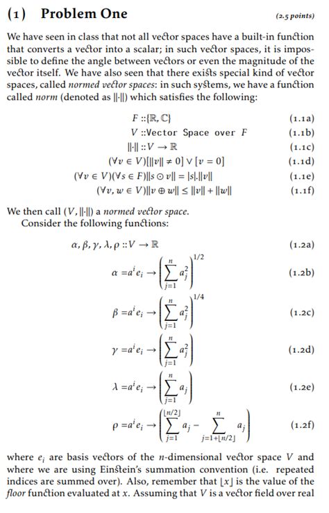 Solved Problem OneWe Have Seen In Class That Not All Chegg
