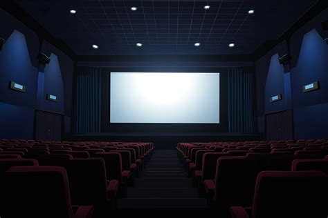 영화관배경 일러스트