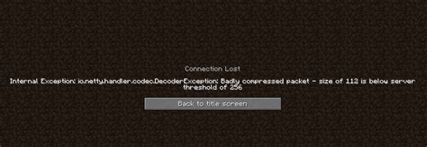 Internal Exception Io Netty Handler Codec DecoderException Server Support And Administration