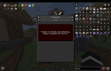 Cannot Open Item Filter Ingame Multiplayer And Singleplayer Rcreatemod
