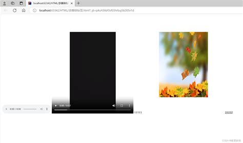 前端学习之HTML第二天 多媒体标签和表格标签 CSDN博客