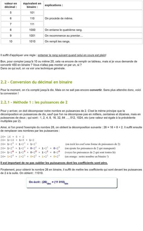 Binaire Et HexadÉcimal Pdf Free Download