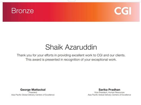 azaruddin shaik on linkedin delighted to receive the bronze award