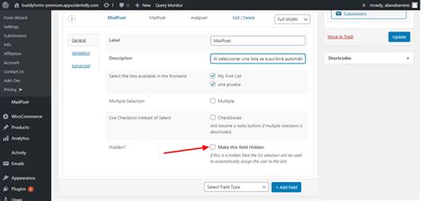 Mailpoet Introduction Wordpress Form Builder Documentation Buddyforms