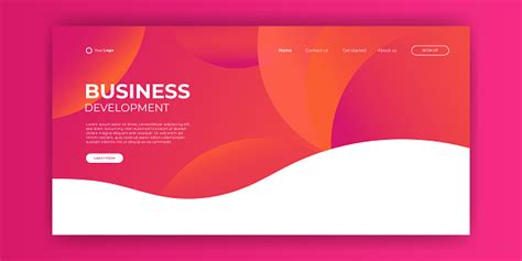 웹 사이트 템플릿 디자인 및 방문 페이지 라인 동적 모양 파란색 배경 앱 개발 모바일 Ui 템플릿에 대한 벡터 그림 0명에 대한