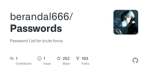 Passwords Rockyou 75 Txt At Master · Berandal666 Passwords · Github