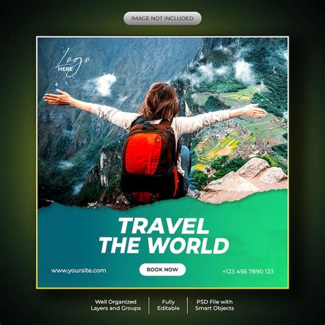 Premium Psd Free Psd Tour And Travel Instagram Post Or Social Media