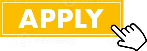 Set Of Apply Button Hand Pointer Clicking Apply Web Buttons 50703771 Png
