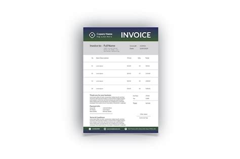 Premium Vector Corporate Invoice Template Bill Memo Cash Memo Format Invoice Design Vector