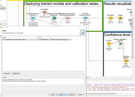 not all redfield conformal prediction nodes will install community